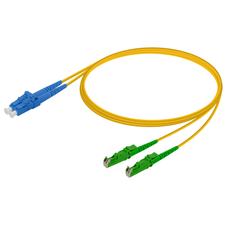 Single Mode Patch cord Duplex LC/UPC-E2000/APC,G657.A2,d.3m