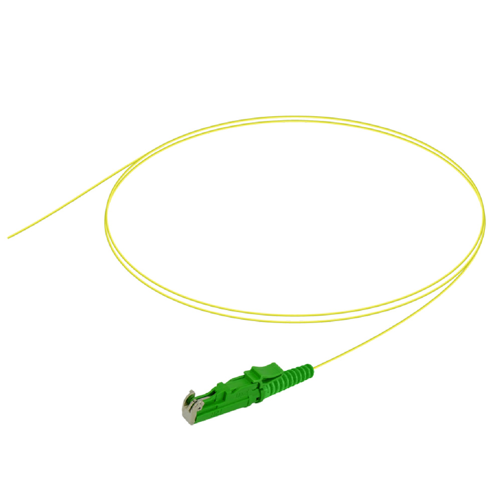 Single Mode Pigtail E2000/APC G657.A2, duž.1m