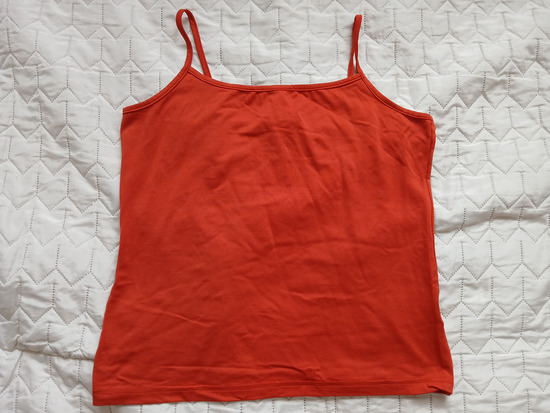 H&M majica na bretele cigla boje, L