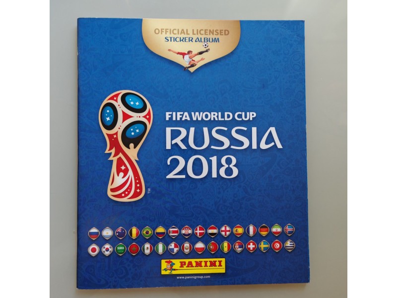 Panini RUSSIA 2018 - NOV album sa 6 slicica!