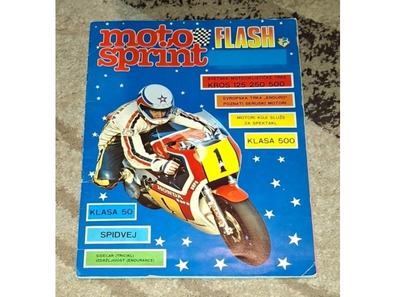 Moto sprint Flash pun album sa sličicama