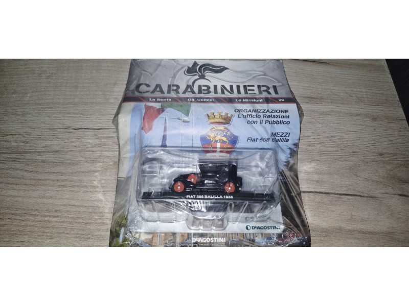 DeAgostini Carabinieri Fiat 508 Balilla (1935) 1:43