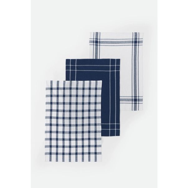 STEFAN Set kuhinjskih krpa 3/1 45x65cm, plava