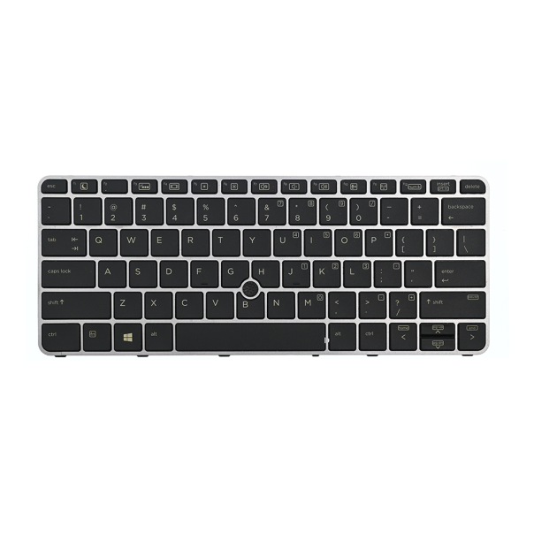 Tastatura za laptop HP 820 G3 sa misem sivi frejm