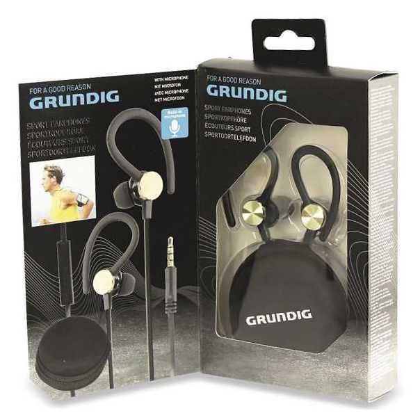 GRUNDIG Slušalice sa mikrofonom, sive