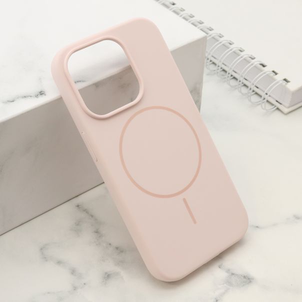 Maska FLEX MagSafe za iPhone 15 Pro, roze