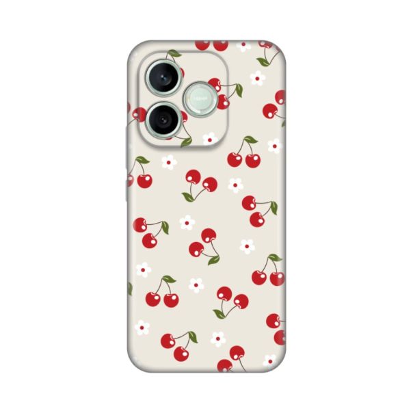 Maska za Honor 600 Lite Cherry and Flowers Silikonska Print