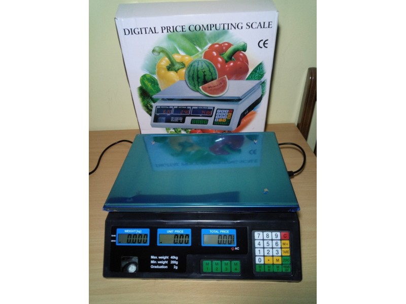 Digitalna Vaga Do 40 kg NOVA Pijacarska Stona Vaga AKCI