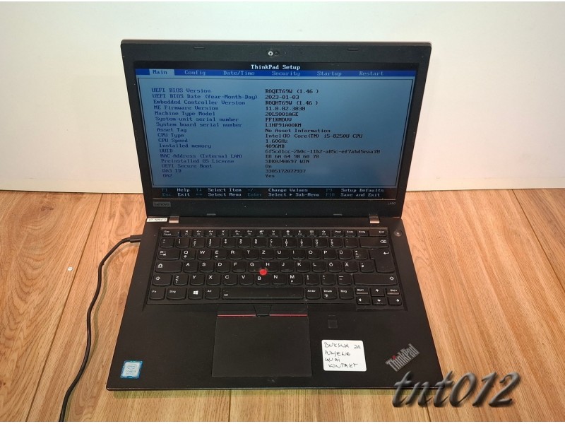 == LENOVO L480 = Intel i5-8250U= 4Gb = 14 FHD ==