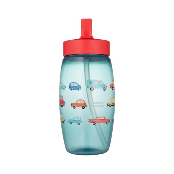 CANPOL BABIES SPORTSKA SOLJA SA SAVITLJIVIM KLJUNOM OD 400ML CARS 56/618_BLU
