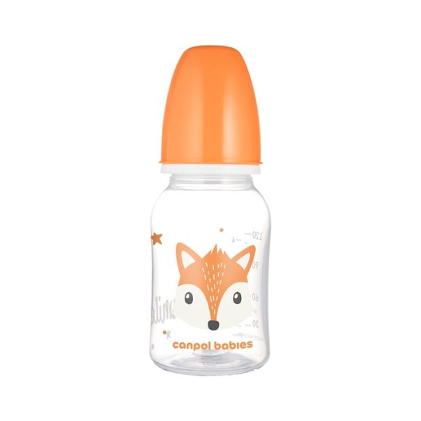 CANPOL BABIES FLASICA CUTE ANIMALS 120ml (11/851) - ORANGE