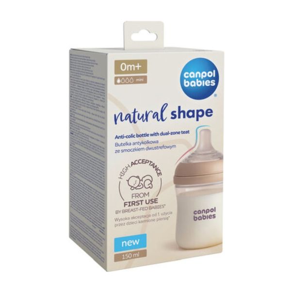 CANPOL BABIES FLASICA ANTIKOLIK DUAL ZONE 150ML NATURAL 35/400