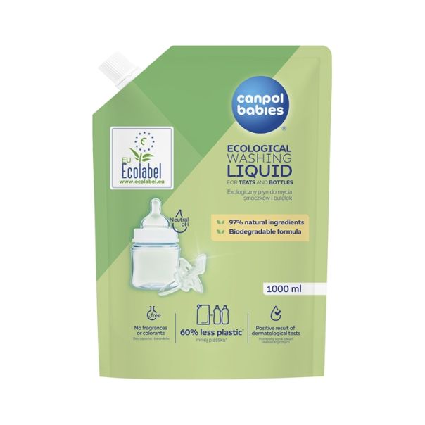 CANPOL BABIES REFIL PAKOVNJE DETERDZENTA ZA FLASICE I CUCLE (1000ml) 1/501