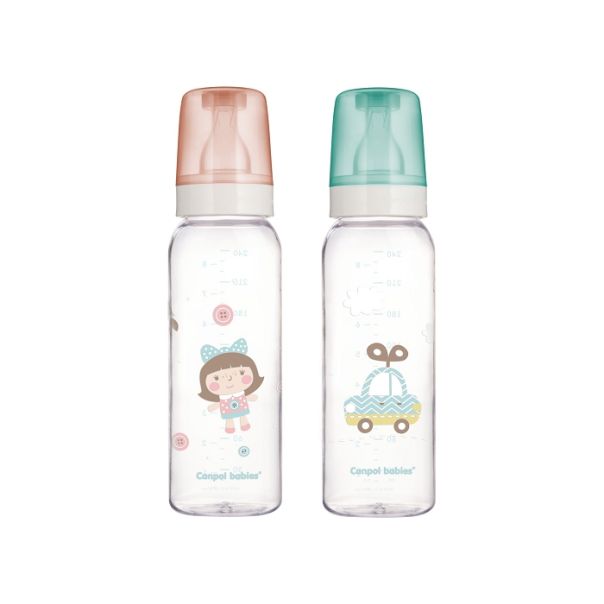 CANPOL BABIES STAKLENA FLASICA 42/201 240ML "PRINT"