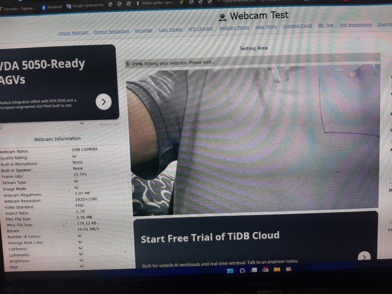 FULL HD 1080P WEB KAMERA AUTOFOKUS TESTIRANA ISPRAVNA