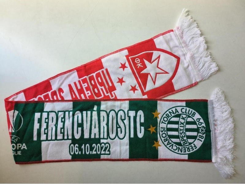 navijački šal crvena zvezda ferencvaros