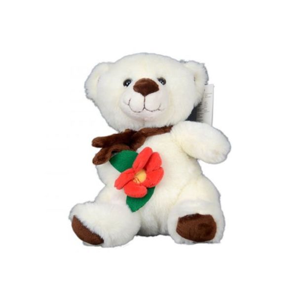 DIZI TOYS PLISANA IGRACKA 20CM MEDA SA CVETOM, 0+