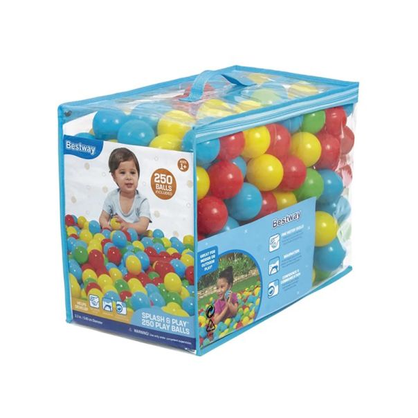 BESTWAY Šarene plastične loptice Splash&Play 250/1 52649