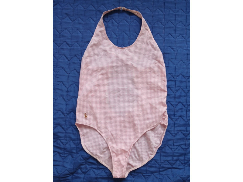 Ralph Lauren jednodelni roze karirani kupaci, 8