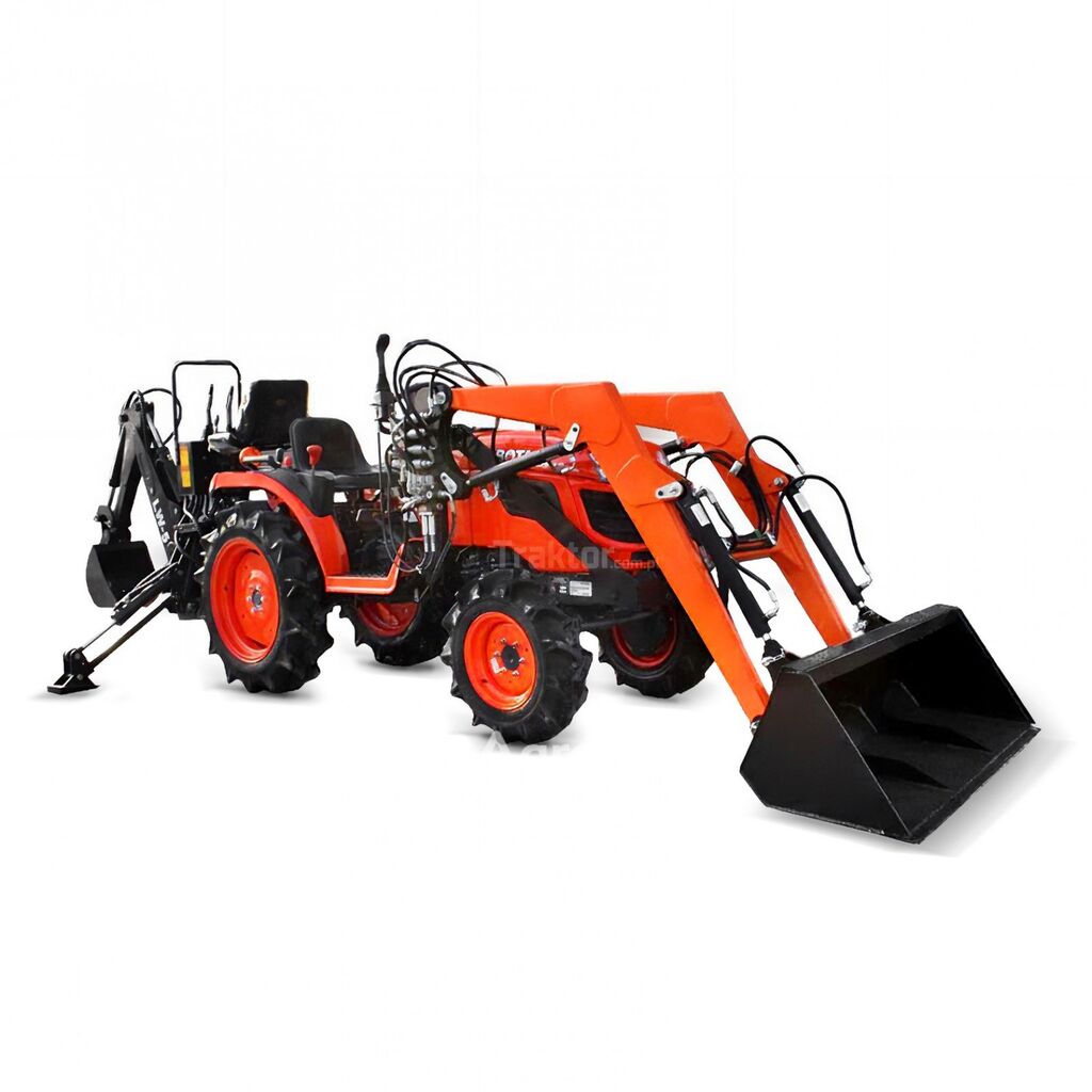 Kubota B2420 4x4 - 24KM + ładowacz czołowy LAD-3 TUR + koparka do ciągn mototraktor