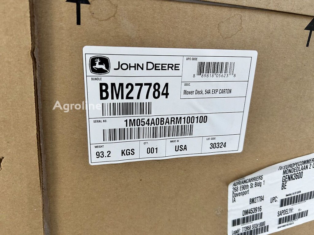 Nova John Deere 54A rotaciona kosilica
