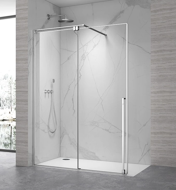 Walk-in COPEN OMEGA 800-1400x2100 chrome staklo 8mm