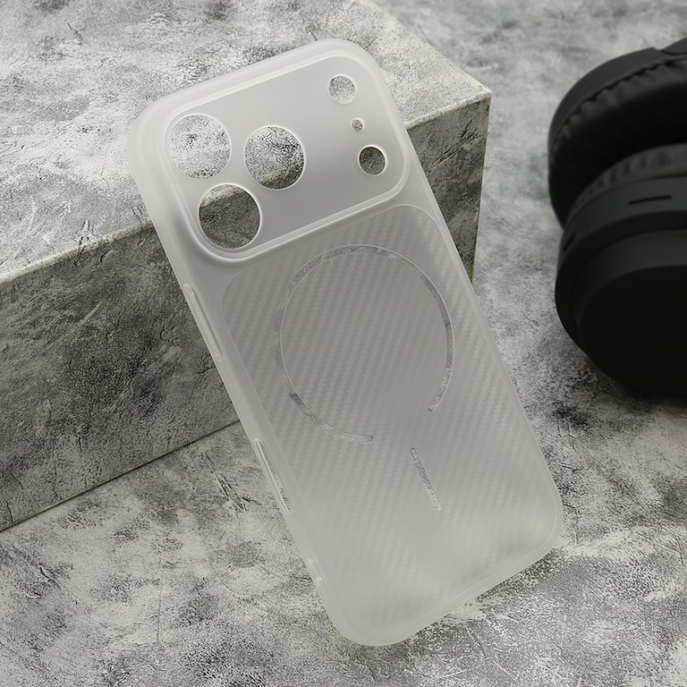Zastitna maska (futrola) AIR STRIPE - iPhone 17 Pro bela (MS)