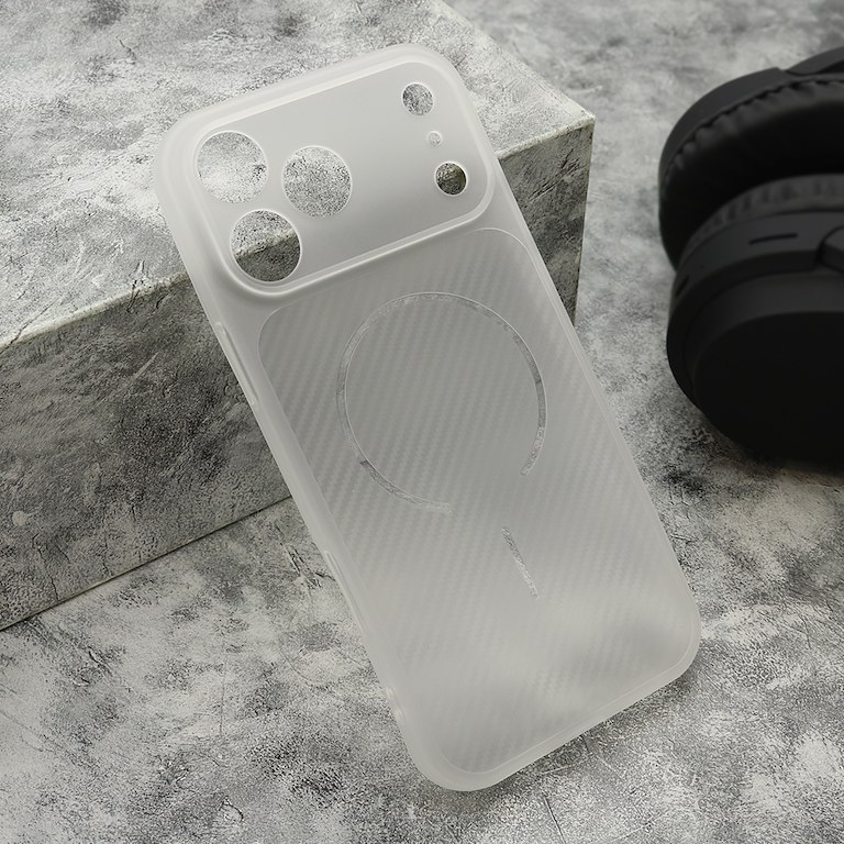 Zastitna maska (futrola) AIR STRIPE - iPhone 17 Pro Max (6.9) bela (MS)