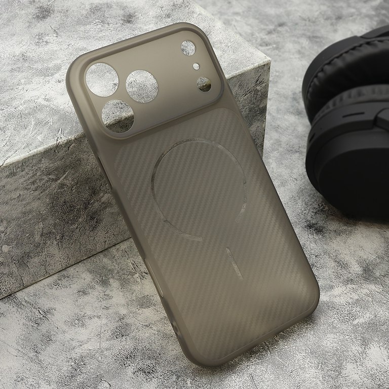 Zastitna maska (futrola) AIR STRIPE - iPhone 17 Pro Max (6.9) crna (MS)