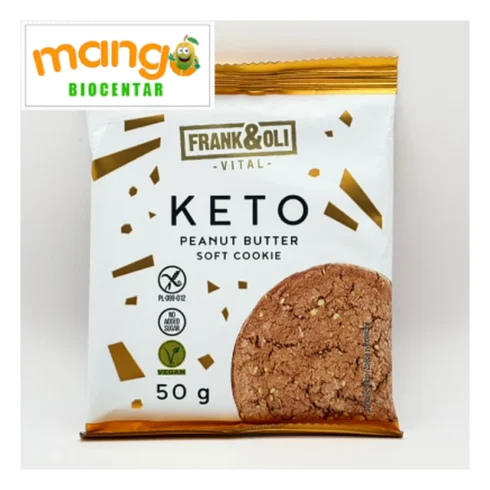 Keto kolac sa pastom od kikirikija i chia semenom 50g – Frank & Oli