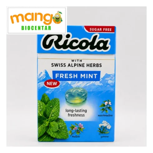 Ricola Fresh Mint 40g – bez secera