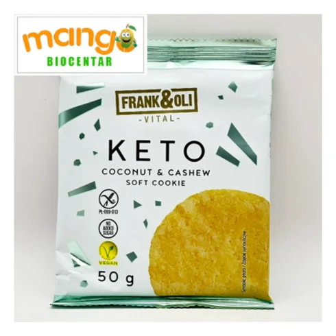 Keto kolac sa kokosom i indijskim orahom 50g – Frank & Oli