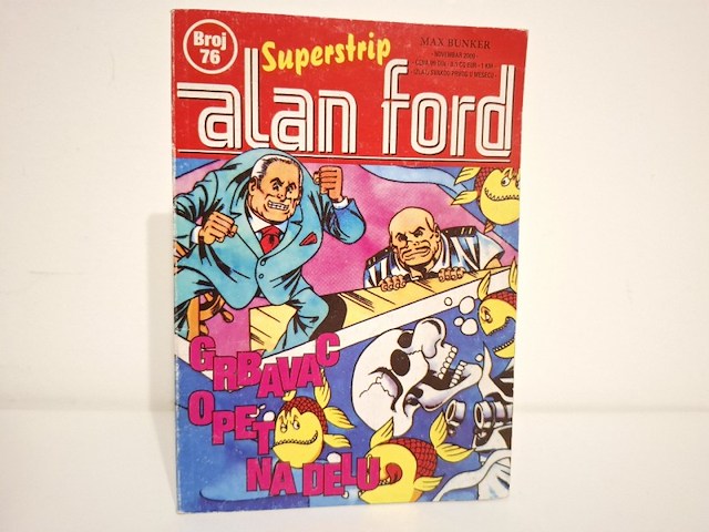 Alan Ford Grbavac opet na delu Superstrip broj 76