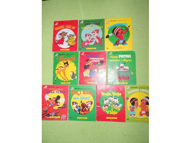 Ex YU lot 10 knjiga Walt Disney iz 1985. - kao nove