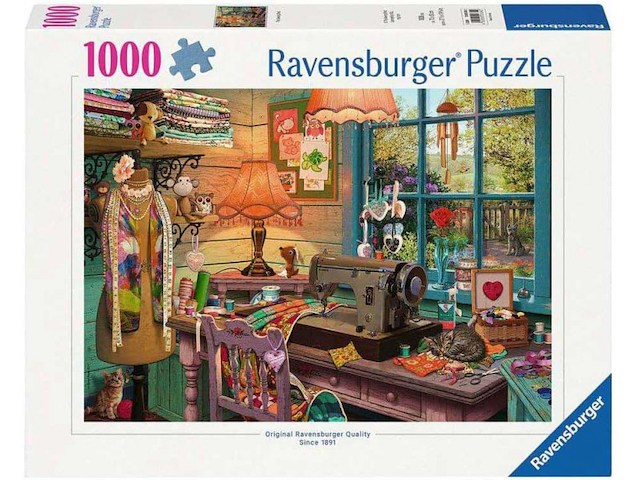 Puzzle slagalica 1000 delova Krojački atelje Ravensburger 12000334