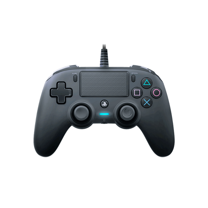 NACON Gamepad WIRED COMPACT CONTROLLER (Crni) Osmosmerni kursor, USB, Windows, PlayStation