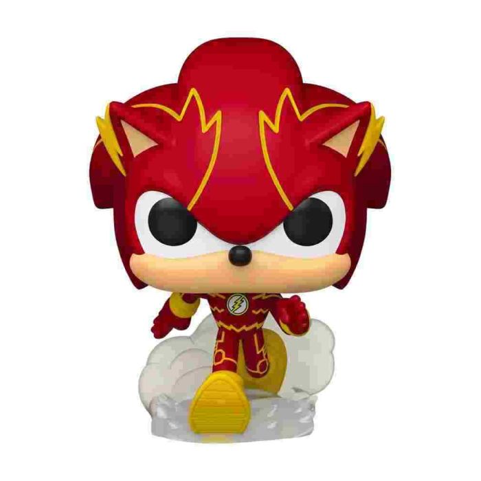 Bobble Figure Heroes Pop! Dc X Sonic The Hedgehog - Sonic As The Flash #593