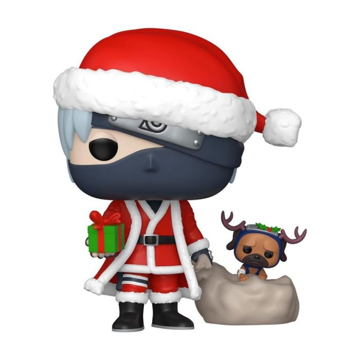 Bobble Figure Anime - Naruto Shippuden Pop! - Kakashi Hatake With Pakkun (holiday)