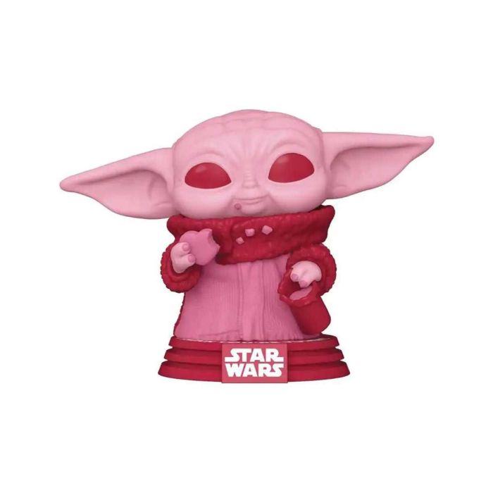 Bobble Figure Star Wars - Star Wars Valentines Pop! - Grogu With Cookies