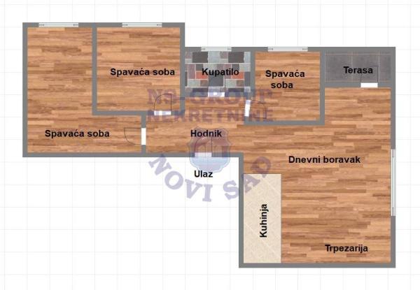 Troiposoban stan na prodaju, 71m2, 136.150€