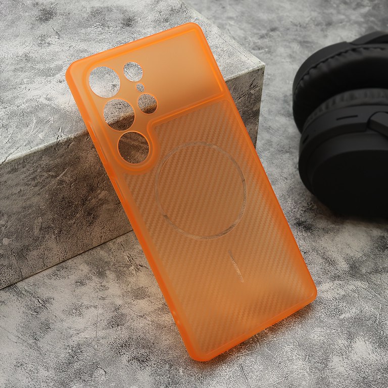 Zastitna maska (futrola) AIR STRIPE - Samsung S938 Galaxy S25 Ultra 5G narandzasta (MS)