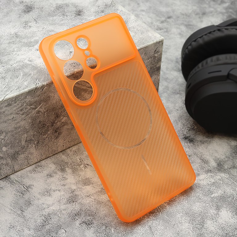 Zastitna maska (futrola) AIR STRIPE - Samsung S948 Galaxy S26 Ultra 5G narandzasta (MS)