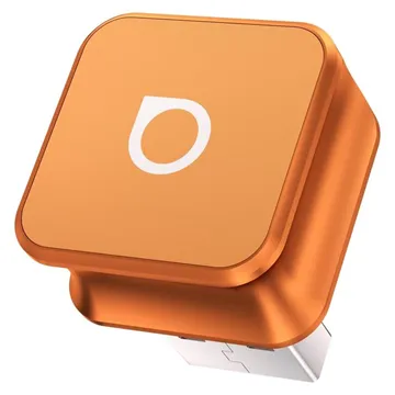 OTTOCAST CP88-T MINI CUBE WIRELESS CARPLAY AND ANDROID AUTO ADAPTER - ORANGE