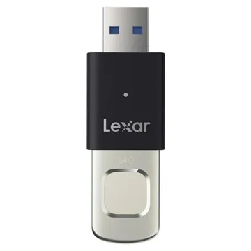 LEXAR JUMPDRIVE FINGERPRINT F35 PRO USB-A 3.2 FLASH DRIVE - 64GB