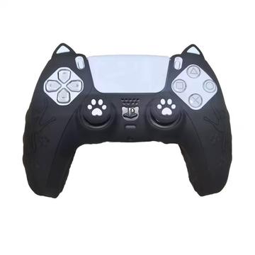 SONY PLAYSTATION 5 DUALSENSE CAT EARS SILICONE CASE WITH THUMB CAPS