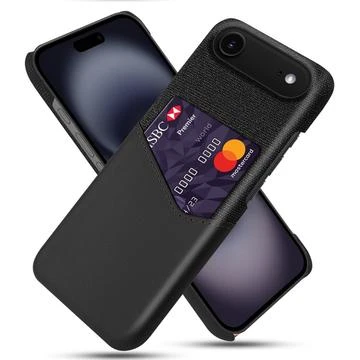 IPHONE AIR KSQ MASKA SA PREGRADOM ZA KARTICU - CRNA