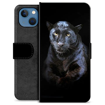 IPHONE 13 PREMIJUM FUTROLA-NOVČANIK - CRNI PANTER