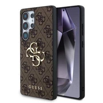 SAMSUNG GALAXY S25 ULTRA GUESS 4G BIG METAL LOGO HIBRIDNA MASKA - BRAON