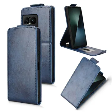 SONY XPERIA 1 VIII VERTICAL FLIP CASE WITH STAND - DARK BLUE