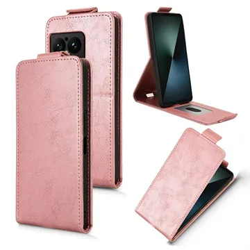 SONY XPERIA 1 VIII VERTICAL FLIP CASE WITH STAND - ROSE GOLD